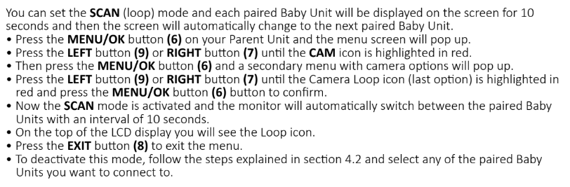 How do I activate SCAN Mode for my Babysense V35 monitor? – Babysense
